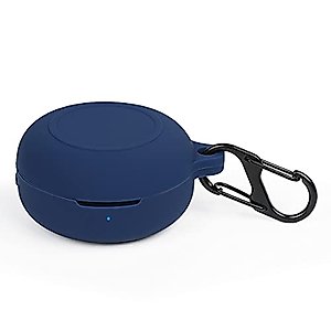 METEQI Silicone Protective Case Compatible with LG Tone Free FN7/FN6/FN5/FN4 (Navy Blue)