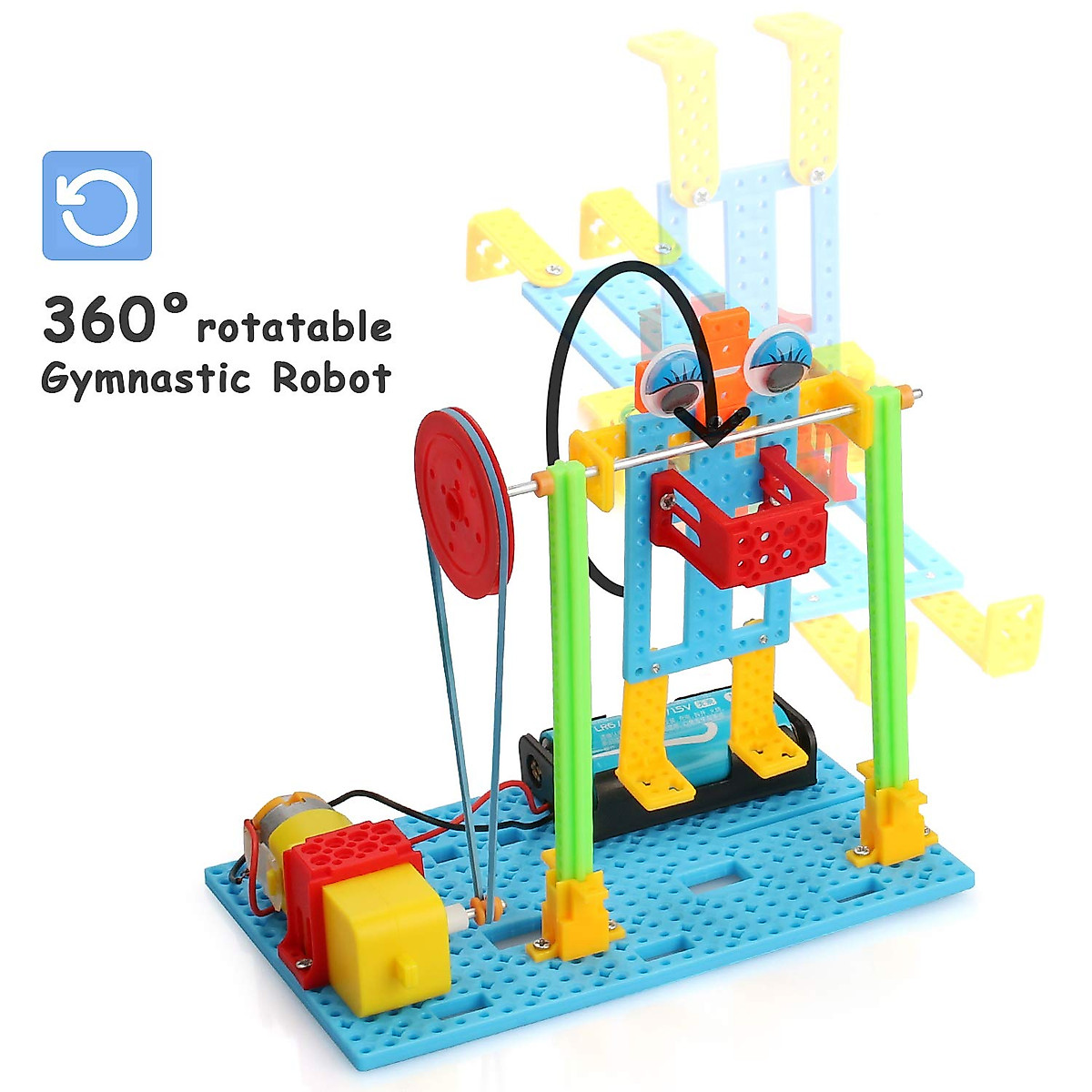 5 Set STEM Kit, Robot Building Kit, STEM Projects for Kids Age 8-12, DIY Electronic Science Experiments Engineering Toys,Gift for Boys and Girls 8 9 10 11 12 Year Old