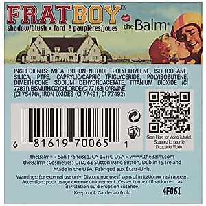 theBalm FratBoy - Shadow/Blush - Natural Rosy Glow, Even & Smooth Texture
