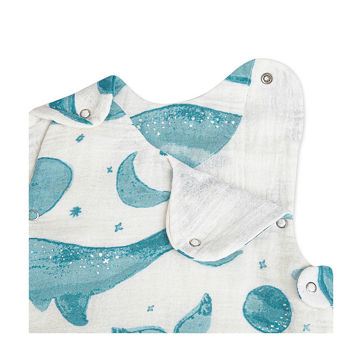 Crane Baby Wearable Blanket, Wearable Soft Cotton Baby Blanket for Boys and Girls 0-9 Months, Whale, 19”w x 30”h