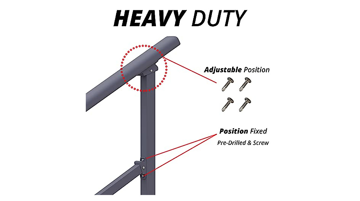 CHR Hand Rails for Steps - Durable & Easy Installation