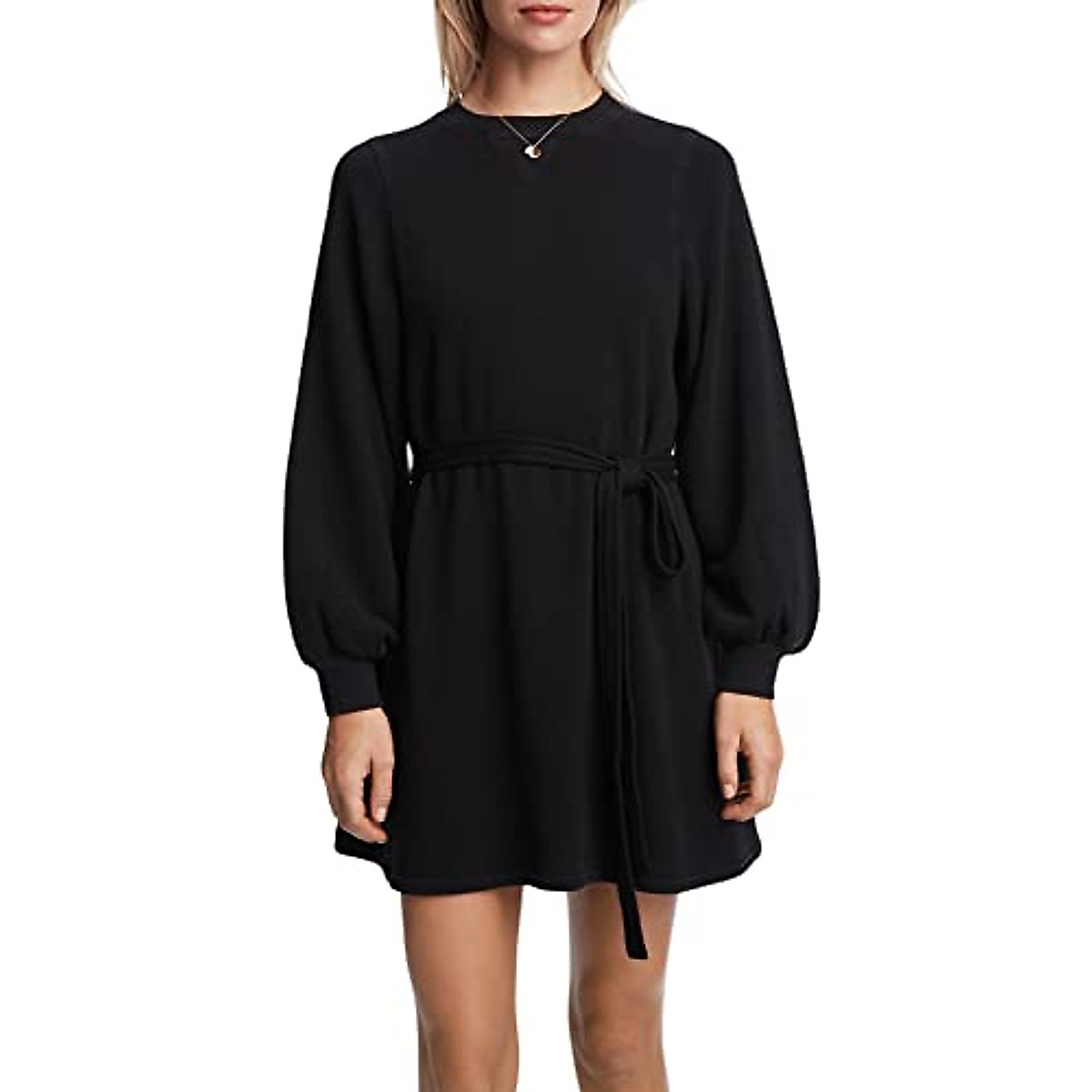 Bandier SJ-SJB10004-Sincerely Jules x The Dahlia Sweatshirt Dress-Black-S