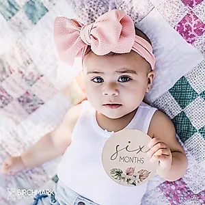 Birchmark Designs Orchid Monthly Baby Milestone Cards