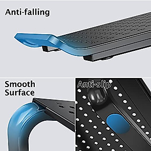 BESTERGO Laptop Stand, Laptop Riser for Desk, Ergonomic Computer Stand Holder for Laptop Compatible with MacBook Air Pro, Dell, Lenovo, HP and All 10-15.6" Laptops, Black