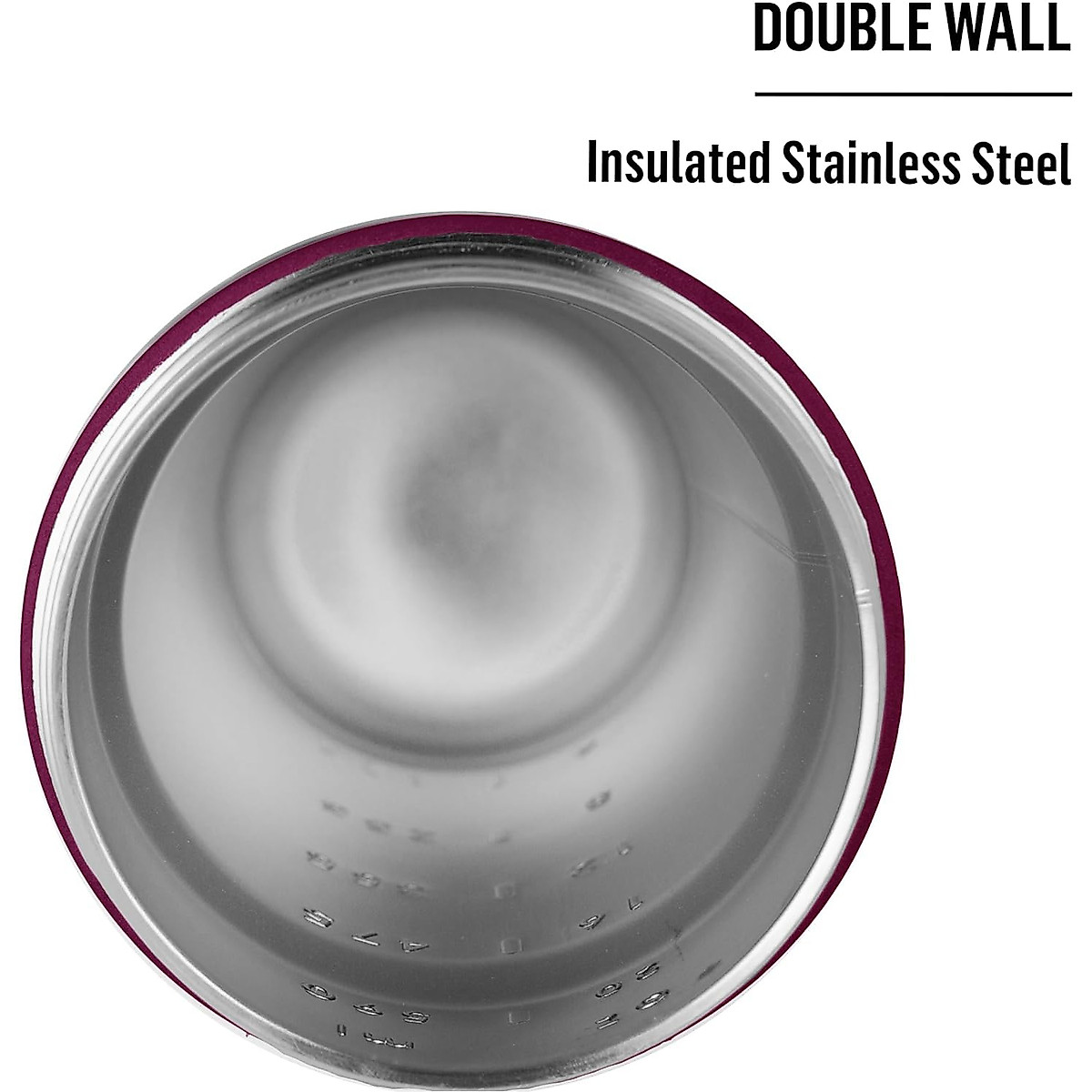 BlenderBottle Strada Sleek Shaker Cup Insulated Stainless Steel Water Bottle with Wire Whisk, 25-Ounce, Flamingo Ombre