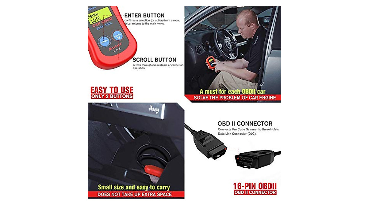 Autel MS300 OBD2 Scanner - Clear Check Engine Light Fast
