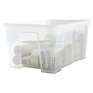 I-K-E-A SAMLA Transparent Box with Lid, Clear 22 ½x15 ¼x11 Inches 12 Gallon
