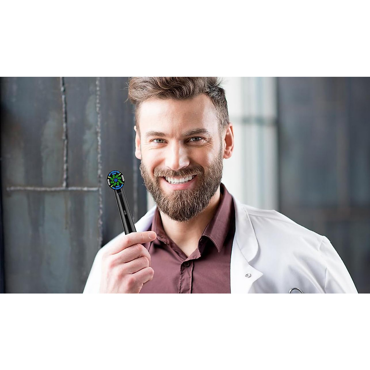 Qitizu Replacement Heads Compatible with Oral B Braun, 16 Pcs (Beige, 16 Count (Pack of 1))