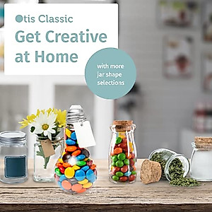 Plastic Light Bulb Jars Silver - 24pc Case - 100ml Clear - with Labels and String - Fillable with Candy, Ideal for Crafts