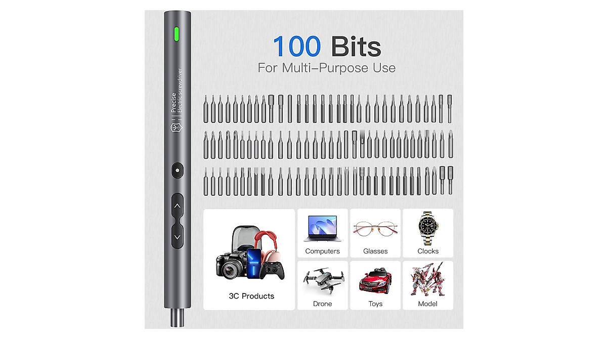 UF-TOOLS Mini Electric Screwdriver Set - 120 in 1 Portable