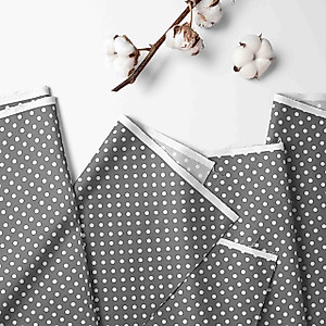 Bacati - 2 Pack Mix and Match Pin Dots Neutral 100% Cotton Universal Baby US Standard Crib or Toddler Bed Fitted Sheets (Pin Dots, Grey)