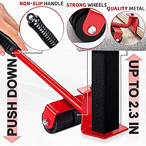 Furniture Movers Sliders Appliance Roller - Convenient Moving Sliders for Heavy Furniture Moving Pad - Heavy Duty Appliance Rollers to Move Refrigerator Floor Sliders can Lift Heavy Equipment