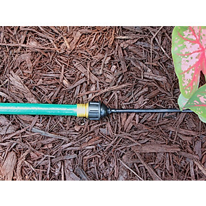 Habitech 3-Pack 1/4 Inch Drip Irrigation Tubing to Faucet/Garden Hose Adapter - Connector Fittings for 1/4" Tubing x 3/4" FHT