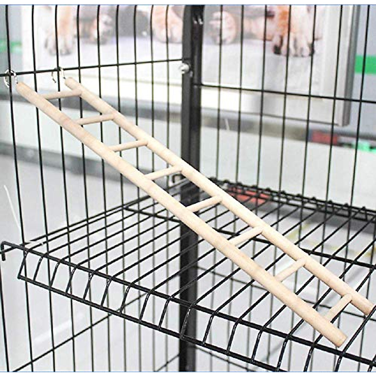 3 pcs Wooden Ladder for Bird Parrot Ladder Climbing Toy Birdie Basics (4 Step, 6 Step 8 Step)