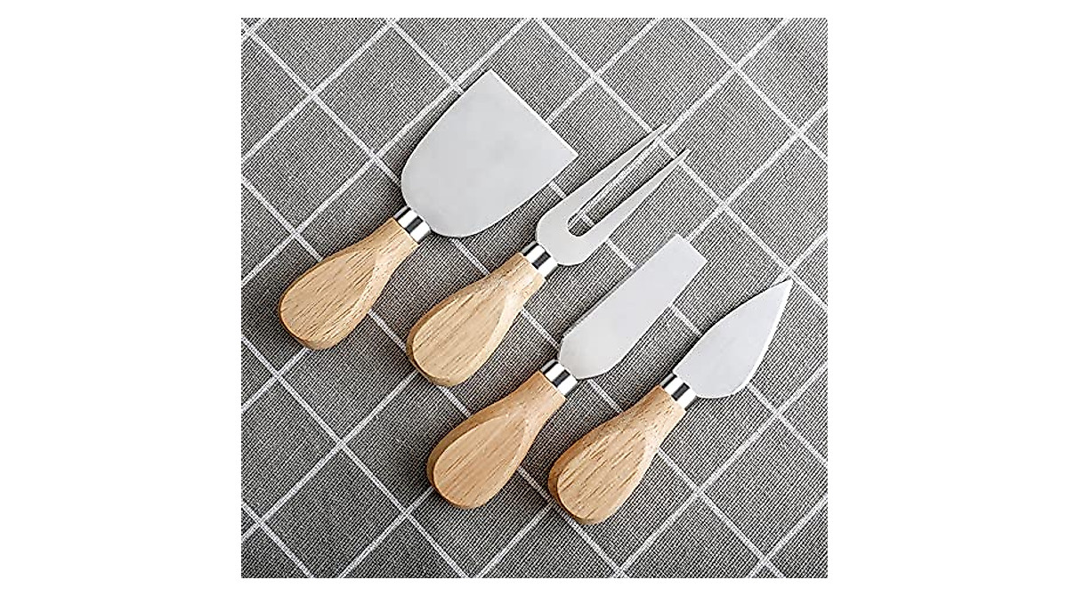 Elegant 4-Piece Cheese Knife Set for Charcuterie & Entertaining