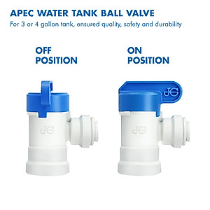 John Guest Polypropylene Tank Ball Valve - PPSV500822WP (1/4" Tube OD x 1/4" Thread NPTF)