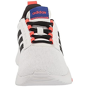 adidas Baby Racer TR21 Running Shoe, White/Black/Lucid Blue, 6 US Unisex Infant