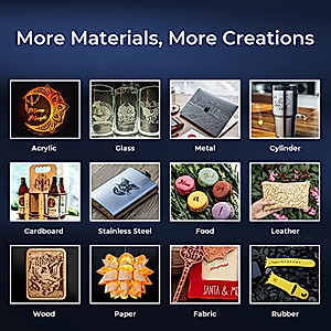 xTool D1 Pro Laser Engraver with Rotary RA2 Pro, 10W Output Laser Cutter, 60W Laser Engraving Machine,DIY laser cutter and engraver machine, CNC Laser Engraver for Wood and Metal, Dark Acrylic, etc.