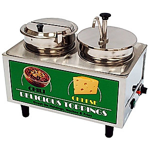 Benchmark USA 51073A Chili and Cheese Warmer Model Number, 17" H, 13" W, 21" L, Stainless Steel