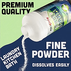 Pure Borax (8lbs) - Multipurpose Cleaning, Brightening and Freshening Powder for Surfaces, Laundry, Grime and More - Resealable Container - Made in USA