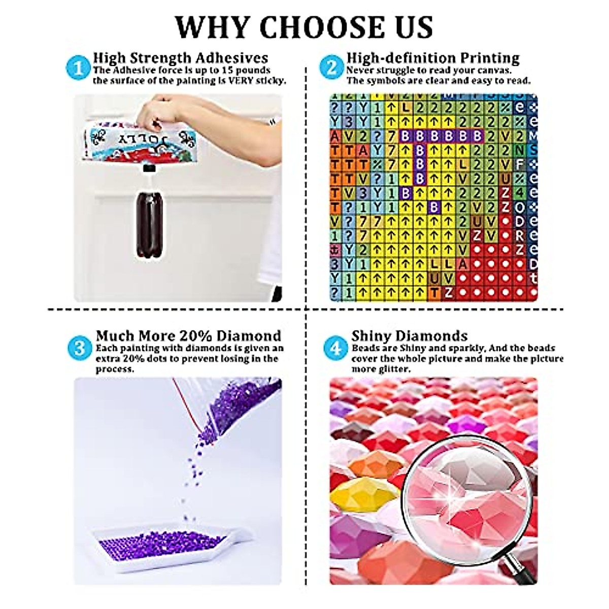 6 Pack Diamond Painting Kits, 5D Diamond Art Kits for Adults Full Drill Diamond Paintings Kit Crafts for Adults Kids Beginners, DIY Beach Diamond Painting Packs Gem Art Home Wall Decor 11.8x15.7inch