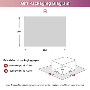 Benherofun Valentine's Day Wrapping Paper - Gift Wrapping Paper Set includes Ribbon, Valentine's Day Gift Tags and Coated Wrapping Paper, Valentine's Day Element - 20 x 28 Inches Per Sheet【8 Sheets】