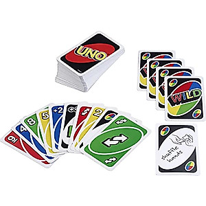 UNO Card Game, Gift for Kids and Adults, Family Game for Camping and Travel in Storage Tin Box [Amazon Exclusive]