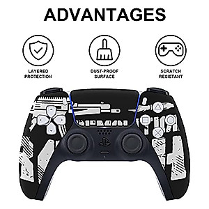PS5 Skin Demo-lition Ranch for Playstation 5 Disc Edition with Console and Dualsense Controller Full Set