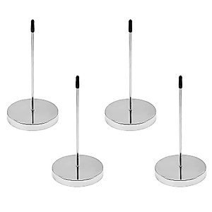 4 Pack Desk Receipt Holder Bill Fork, Receipt Spindle Receipt Holder Spike, Check Bill Holder, Stainless Steel Ticket Spike Check Spindle for Restaurant Supermarket Checkout Counter Accountant