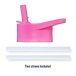 Wildkin Kids Reusable 16 Ounce Water Bottle for Boys and Girls, Perfect for Daycare, School, or Travel, Features Straw Top and Carrying Handle, Easy to Clean Water Bottles for Kids (Unicorn)