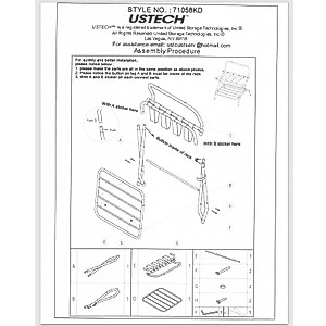 USTECH 2 Tier X-Shape Folding Luggage Rack with High Back | Durable Metal Stand & Heavy-Duty Nylon Straps for Guest Room Storage & Suitcase Holder | Perfect for Bedroom & Closet