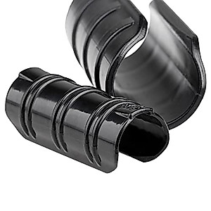 Mtsooning 10PCS 19mm/0.75inch Black Plastic Greenhouse Clips Frame Pipe Tube, Garden Buildings Tube Clip, Snap Net Fixed Pipe Clamps for Greenhouse Banner Frame Shelters