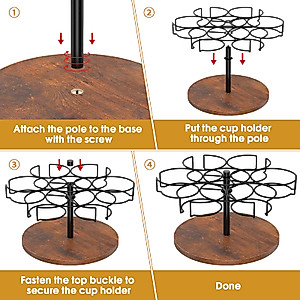 Stanley 40 oz Tumbler Organizer - 360 Rotatable Holder for Cabinets & Kitchen Storage, Ideal Gift