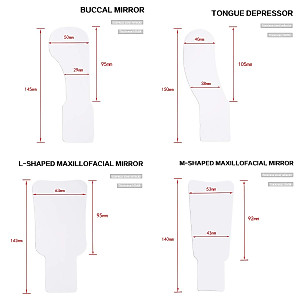 XUX Dental Automatic Anti-Fog Mirrors for Oral Photography Reflector Glass Defog Mirrors Orthodontic for Buccal oOcclusal Lingual