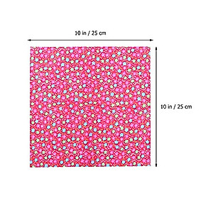 EXCEART Scraps Cotton Quilt Sewing Material Squares Floral Prints Patterns Sewing 14pcs Quilting Quilting Fabric Fabric