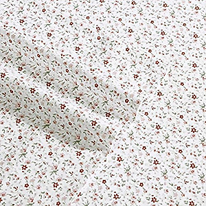 Laura Ashley - Queen Sheets, Soft Sateen Cotton Bedding Set - Sleek, Smooth, & Breathable Home Decor (Evie Pink, Queen)