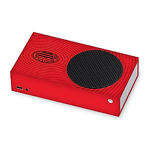 Head Case Designs Officially Licensed AC Milan Red and Black Art Matte Vinyl Sticker Gaming Skin Decal Cover Compatible with Xbox Series S Console