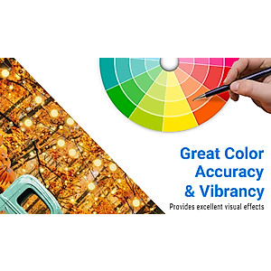 Funnytree 82" x 59" Autumn Forest Blue Truck Backdrop for Portrait Photography Picture Fall Harvest Pumpkin Farm Thanksgiving Day Baby Shower Friendsgiving Party Supplies Decoration Banner Background