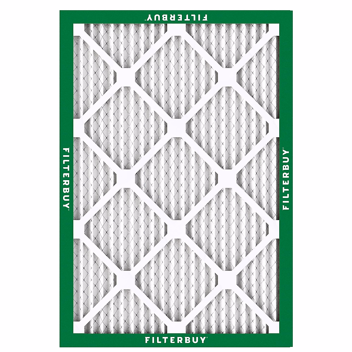 Filterbuy 20x25x1 Air Filter MERV 8 Dust Defense (3-Pack), Pleated HVAC AC Furnace Air Filters Replacement (Actual Size: 19.50 x 24.50 x 0.75 Inches)