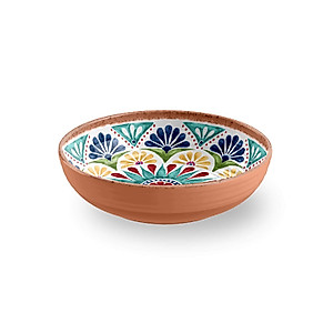 TarHong Rio Medallion Cereal Bowl, 8" x 2.2", 43.3 oz, Melamine, Set of 6