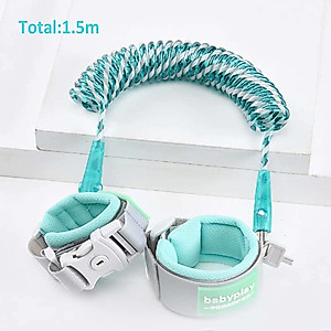 Dream Roca Baby Anti-Lost Belt,1PCS 2m Child Baby Toddler Reins Safety Strap Leash Walking Hand Belt Elastic Wire Rope Fluorescent and Security Lock Travelling Helper,for Toddlers Kids Children