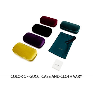 Gucci GG0343O Rectangular Eyeglasses + Bundle with eSHADES Luxury Eyewear Kit