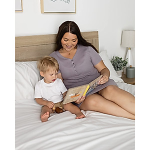 Kindred Bravely Nora Waffle Knit Bamboo Nursing & Maternity Nightgown (Pebble, Small)