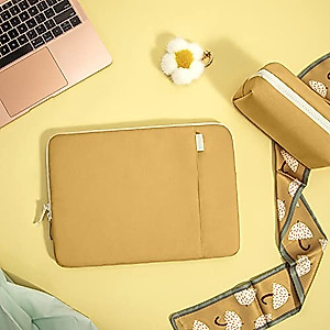 tomtoc Slim Laptop Sleeve for 13-inch MacBook Air M2/A2681 M1/A2337 2022-2018, MacBook Pro M2/A2686 M1/A2338 2022-2016, 12.3 Surface Pro 9/8/X/7+/7/6/5, Protective Case with Organized Accessory Pouch