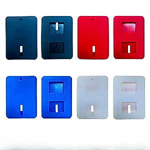 2 Pack Soft Silicone Protective Case Cover Sleeve Compatible with Toshiba Canvio Basics A5 1TB 2TB Portable External Hard Drive HDD, Shockproof dropproof Scratch Resistant Skin (Black+red)