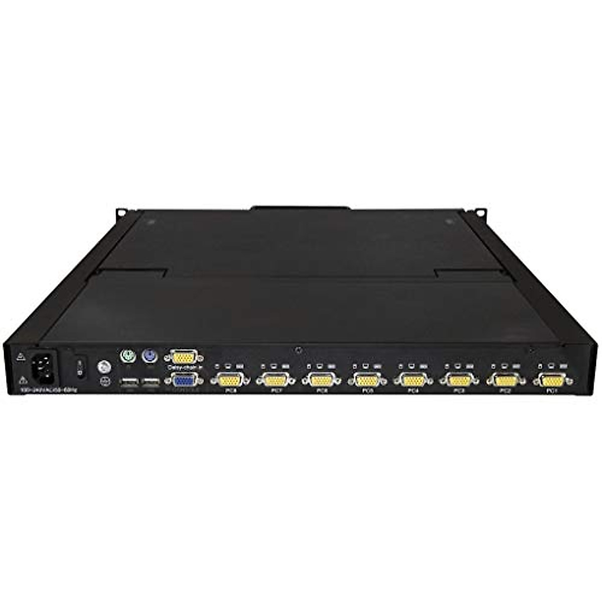 StarTech.com 8 Port Rackmount KVM Console w/ 6ft Cables - Integrated KVM Switch w/ 19" LCD Monitor - Fully Featured 1U LCD KVM Drawer- OSD KVM - Durable 50,000 MTBF - USB + VGA Support (RKCONS1908K)