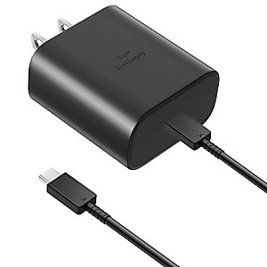 45W Super Fast Charger USB Type C Charger Cord 5FT with Android Phone Charger Fast Charging Block for Samsung Galaxy S25/S25 Ultra/S25+/S24 Ultra/S24/S24+/S23 Ultra/S23/S22/S20/S21/Note 20/Note 10