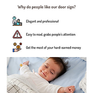 Do Not Disturb Door Hanger Sign, 2 Pack (Printed on Both Sides), 9.3″x3.5″PVC Plastic, Please Do Not Disturb Sign for Home, Office, Hotel, Bathroom, Bedroom, Pumping, Breastfeeding, Therapists, Clinic