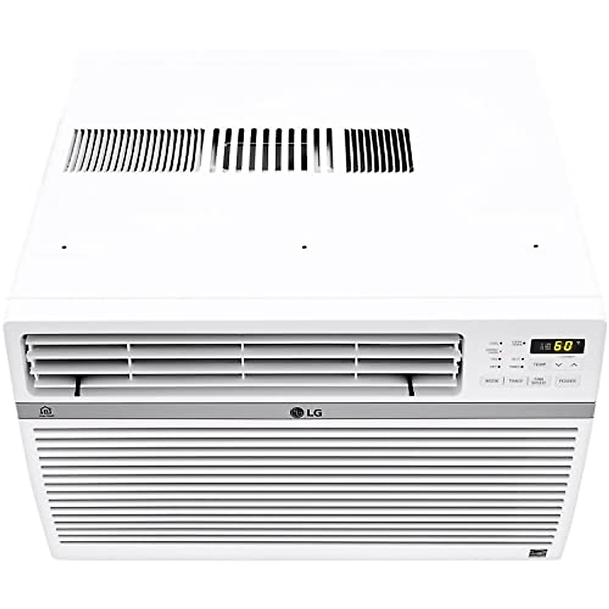 LG 8,000 BTU Smart Window Air Conditioner, Cools up to 350 Sq. Ft, Smartphone and Voice Control Works ThinQ, Amazon Alexa and Hey Google, Energy Star, 3 Cool & Fan Speeds, 115V, 8000, White