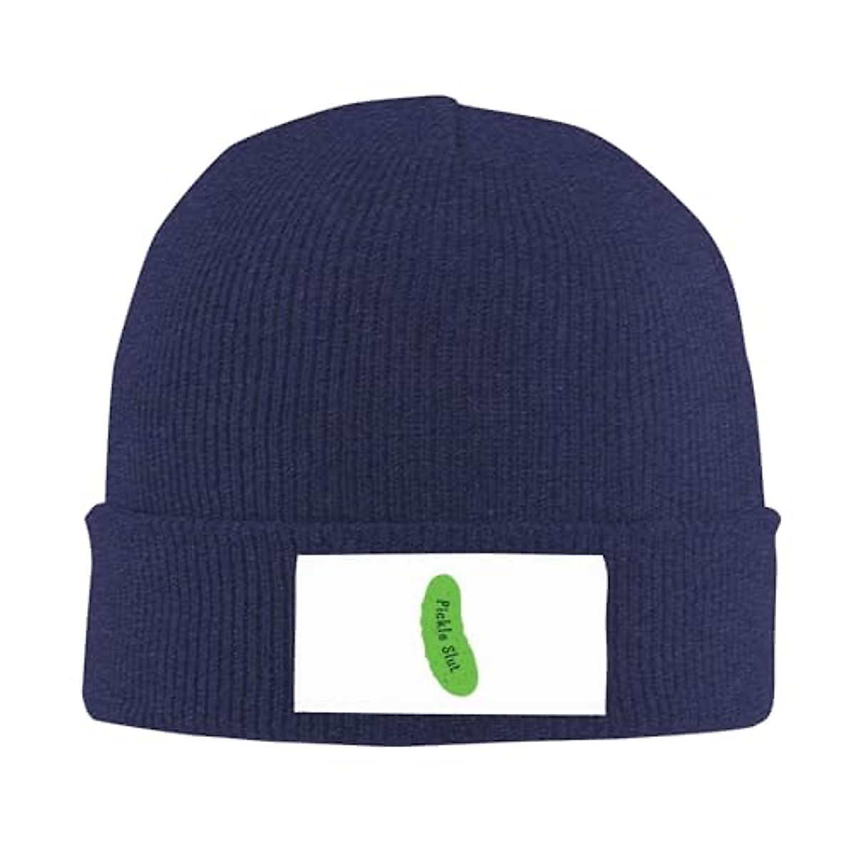 Pickle Slut Logo Knitted Hat Woolen Hat Warm Fashion Outdoors Caps Unisex Navy Blue